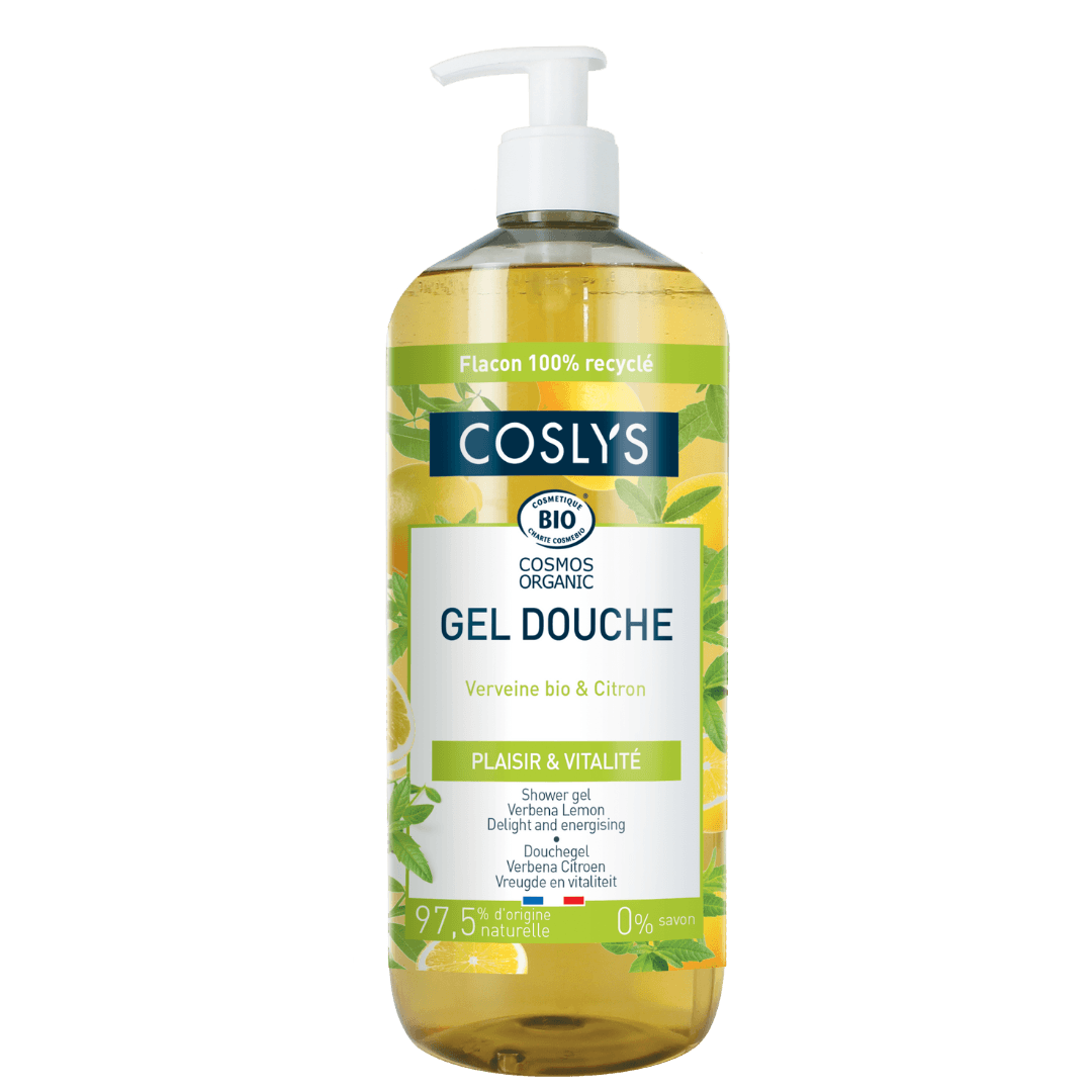 Gel Douche Nourrissant Verveine-citron Bio 1L Coslys | -15% sur Kazidomi