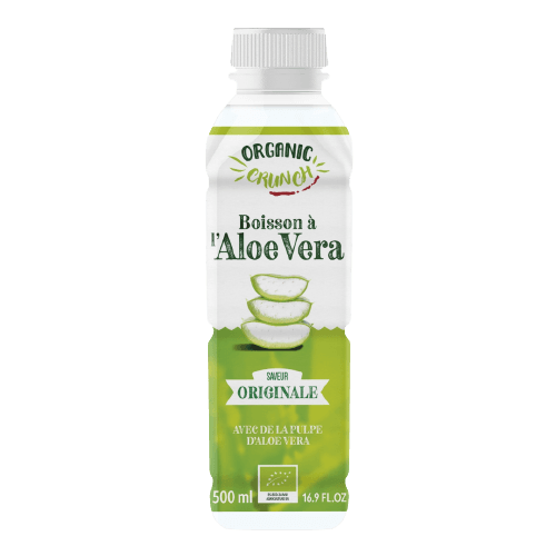 Boisson Aloe Vera Original avec pulpe Bio 500ml Organic Crunch | -18% ...