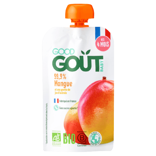 Mango Pouch from 4 Months Organic 120g Good Goût | -10% on Kazidomi