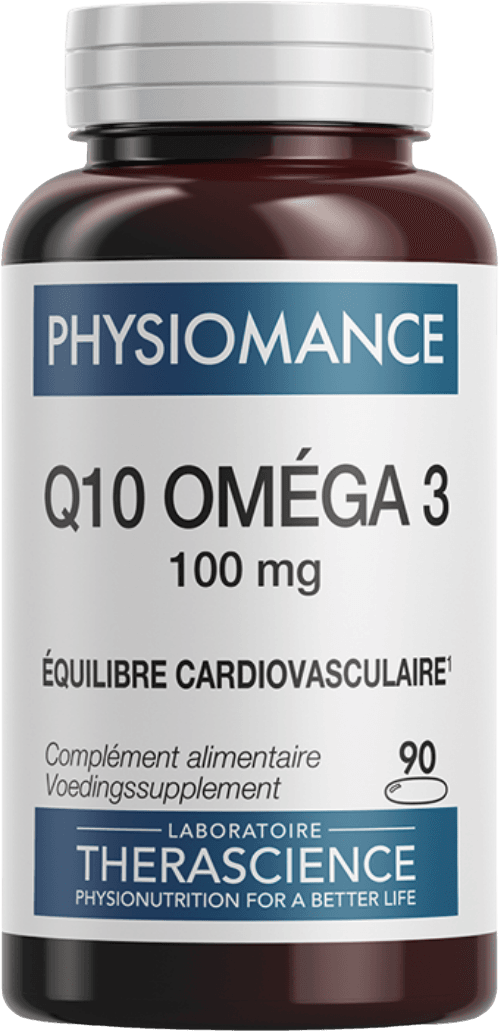 Physiomance Q10 Omega 3 100mg 90 capsules Therascience | -25% on Kazidomi