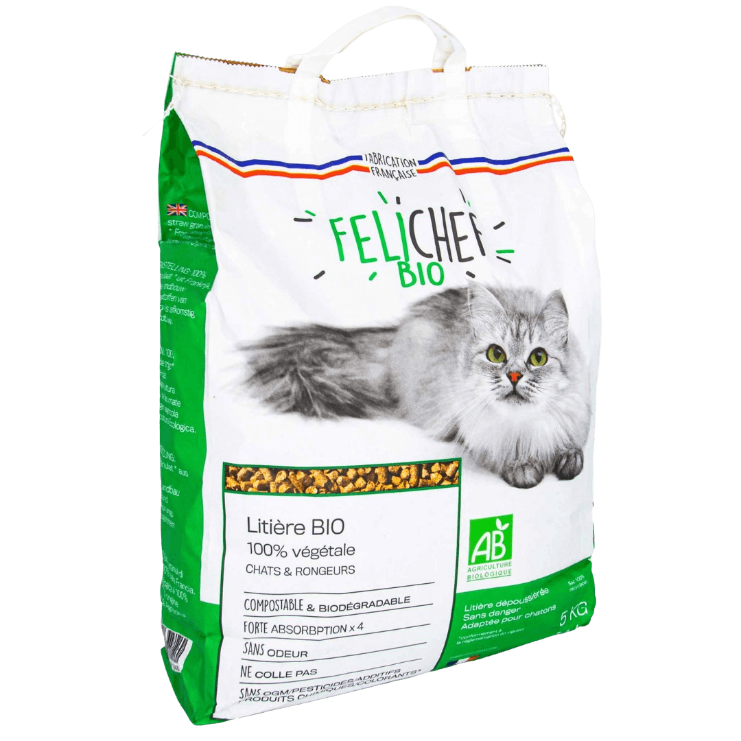 100% Plant-Based Cat & Rodent Litter Organic 5Kg Felichef | -10% on ...