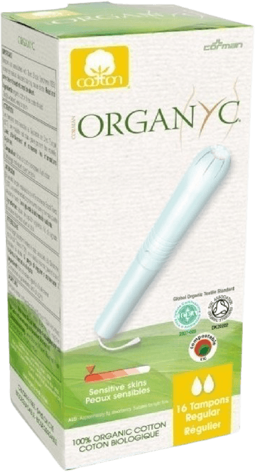 Tampons with Applicator Normal Organic Organic 16 Units Organyc | -13% ...