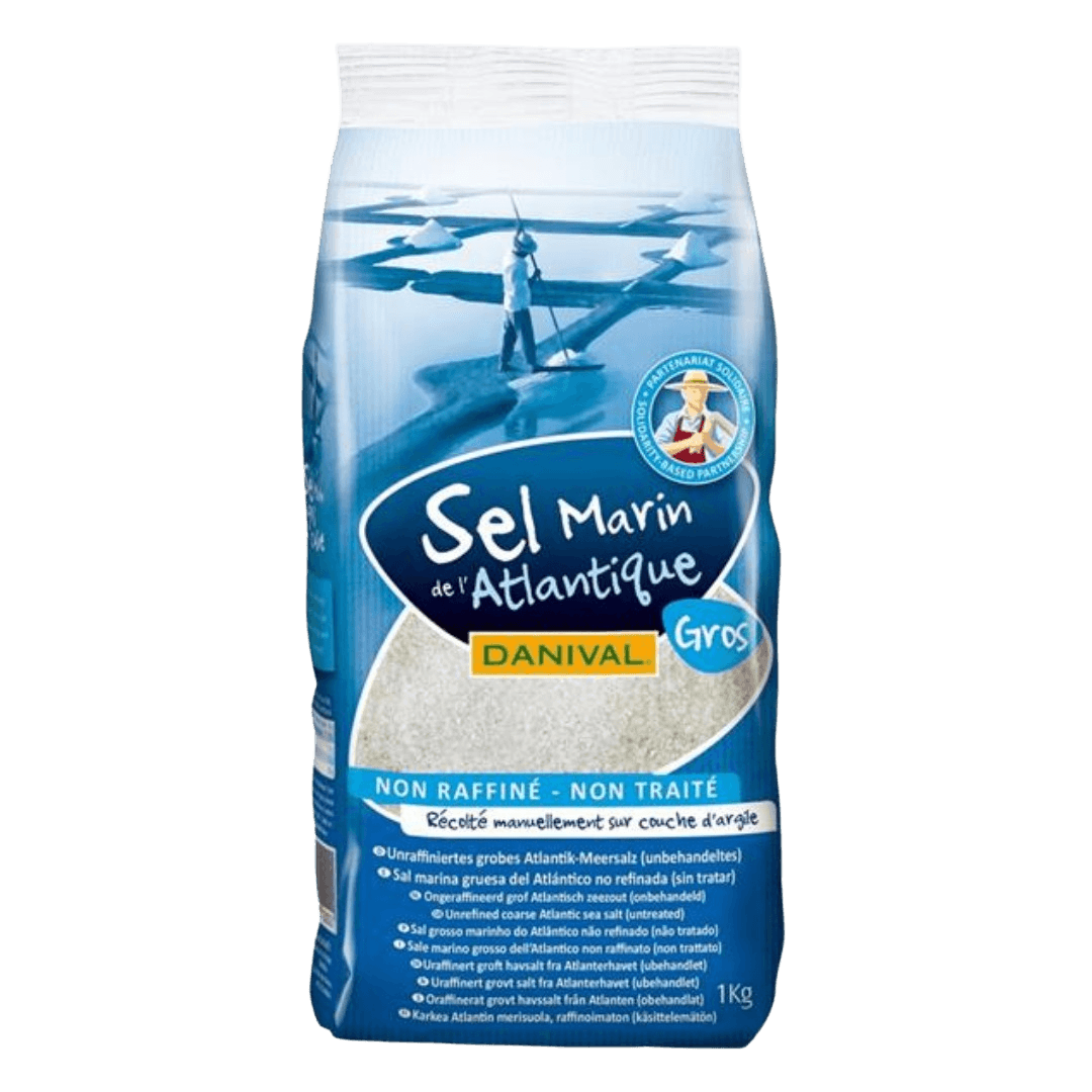 Sel Marin Altantique Gros Bio 1Kg Danival | -15% sur Kazidomi