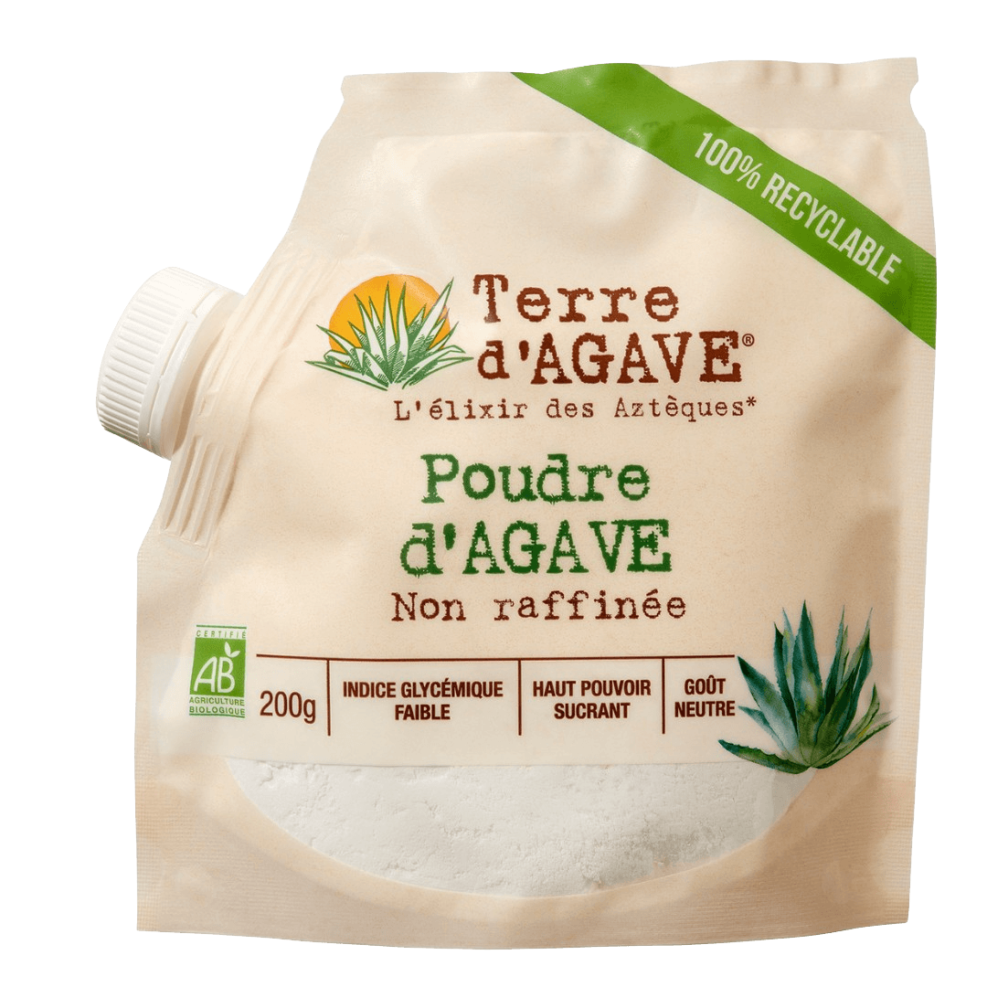 Agave Powder Organic 200g Terre d'agave | -15% on Kazidomi