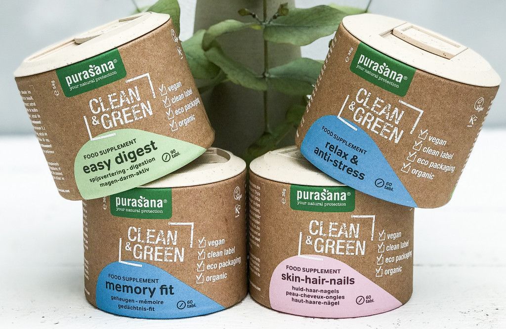 The new Clean & Green supplement line by Purasana | Blog organic Kazidomi