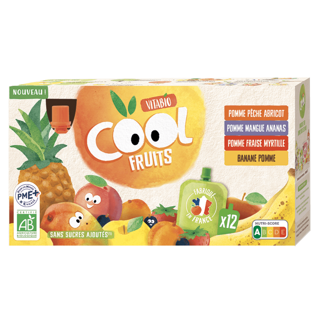 Multi-Flavour Pouch 4 x 3 recipes Organic 1.21Kg Cool Fruits | -12% on ...