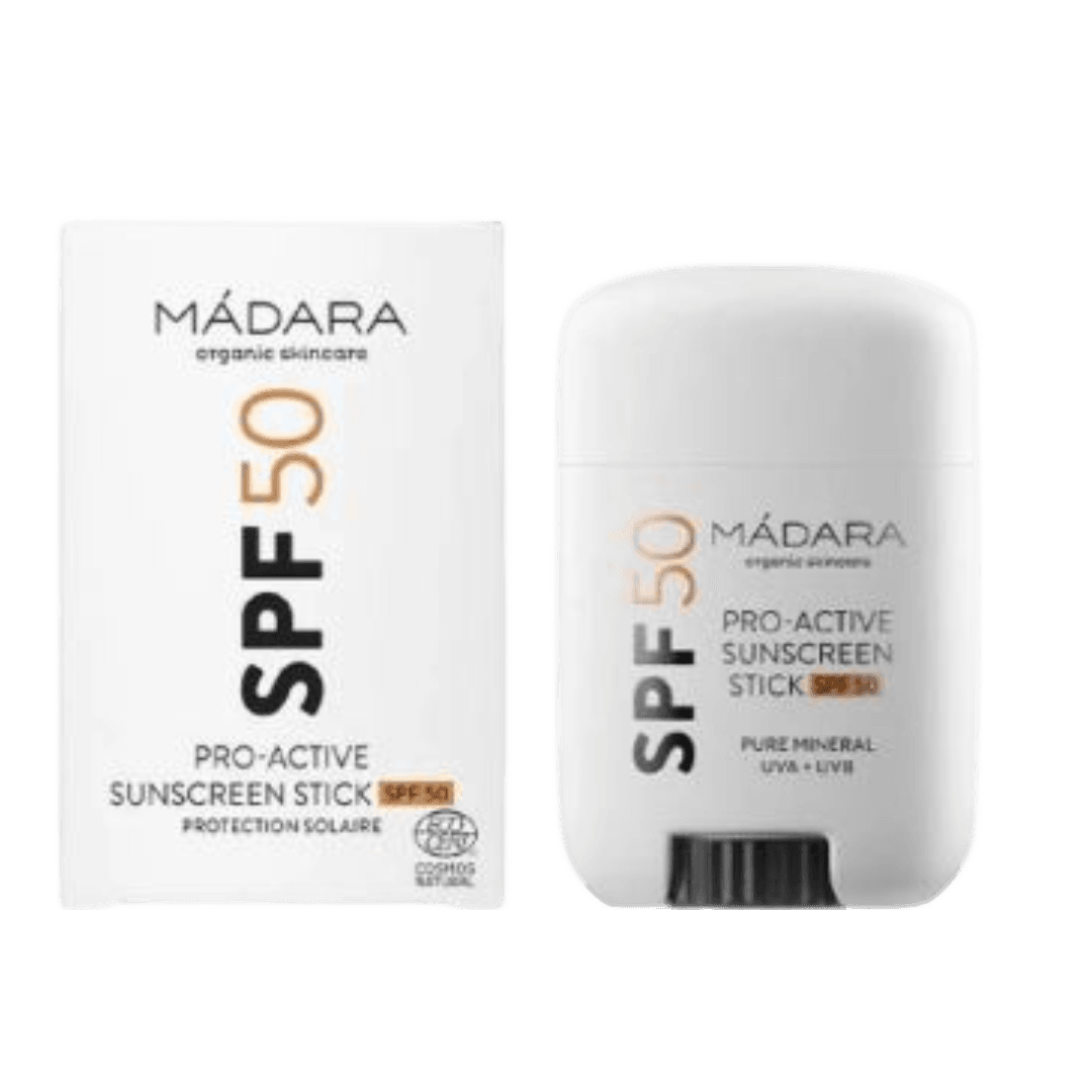 Mineral SPF50 Sunscreen Stick Organic 18ml Mádara | -15% on Kazidomi