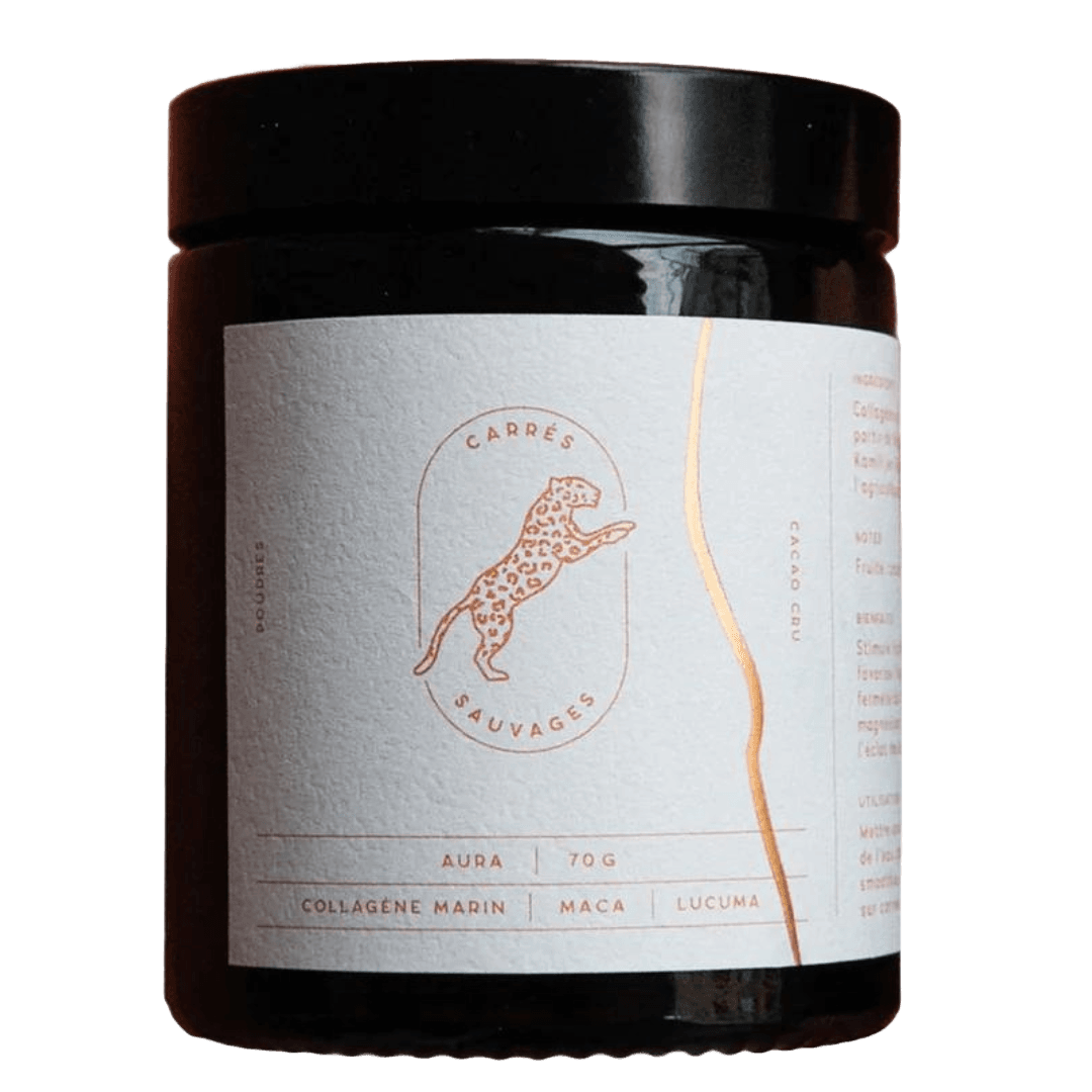 Raw Cacao Powder Collagen 70g Carrés Sauvages | -25% on Kazidomi