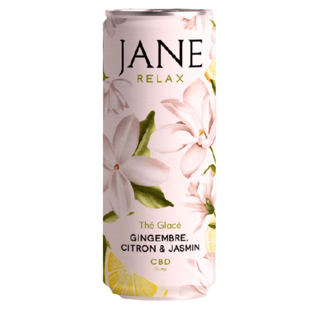 Thé Glacé CBD Gingembre Citron 250ml JANE | -20% sur Kazidomi