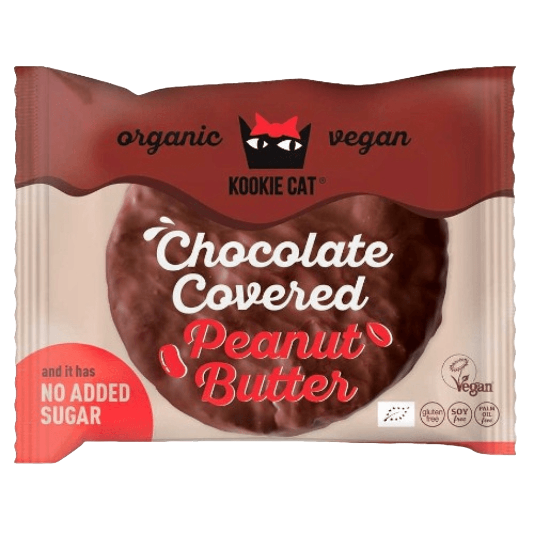 Cookie Chocolat Beurre Cacahuètes Vegan Sans Gluten Bio 50g Kookie Cat ...