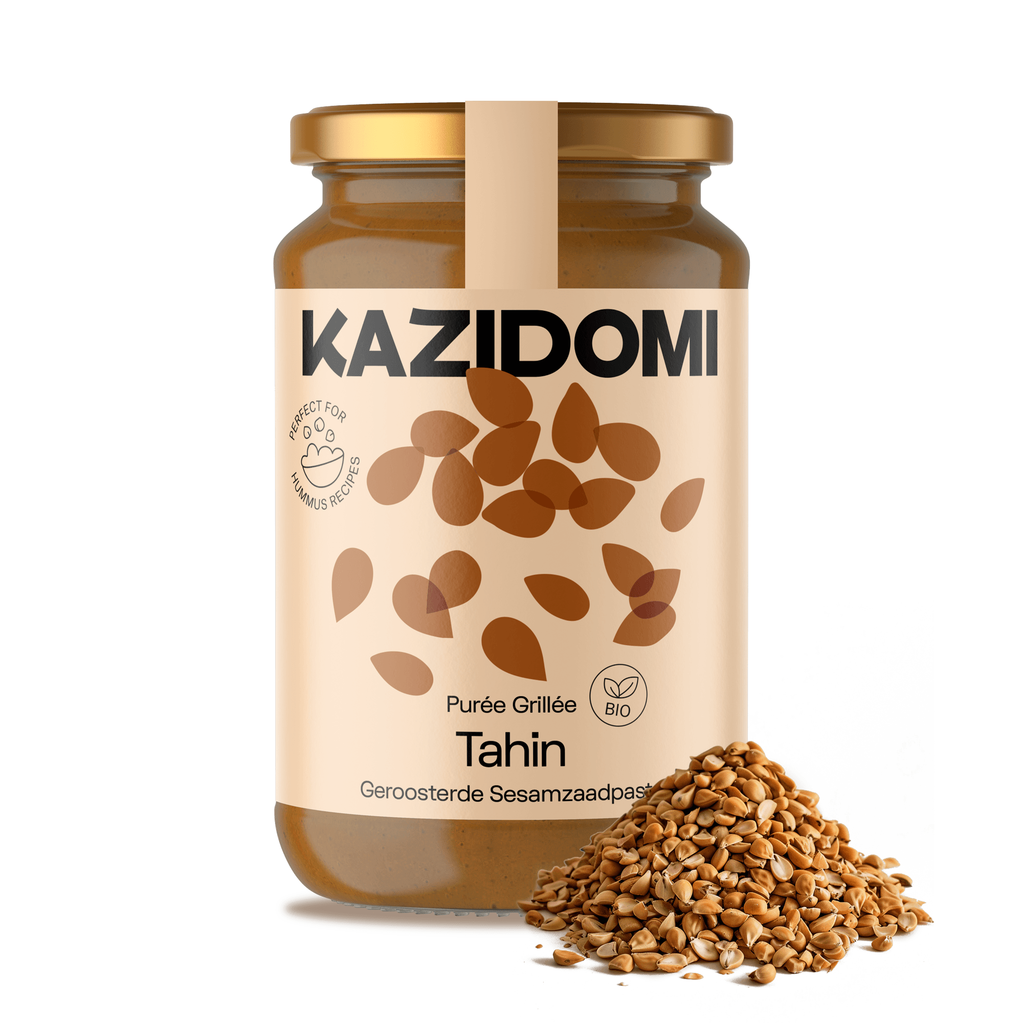 Tahini Purée de Sésame Complet Bio 500g | -20% sur Kazidomi
