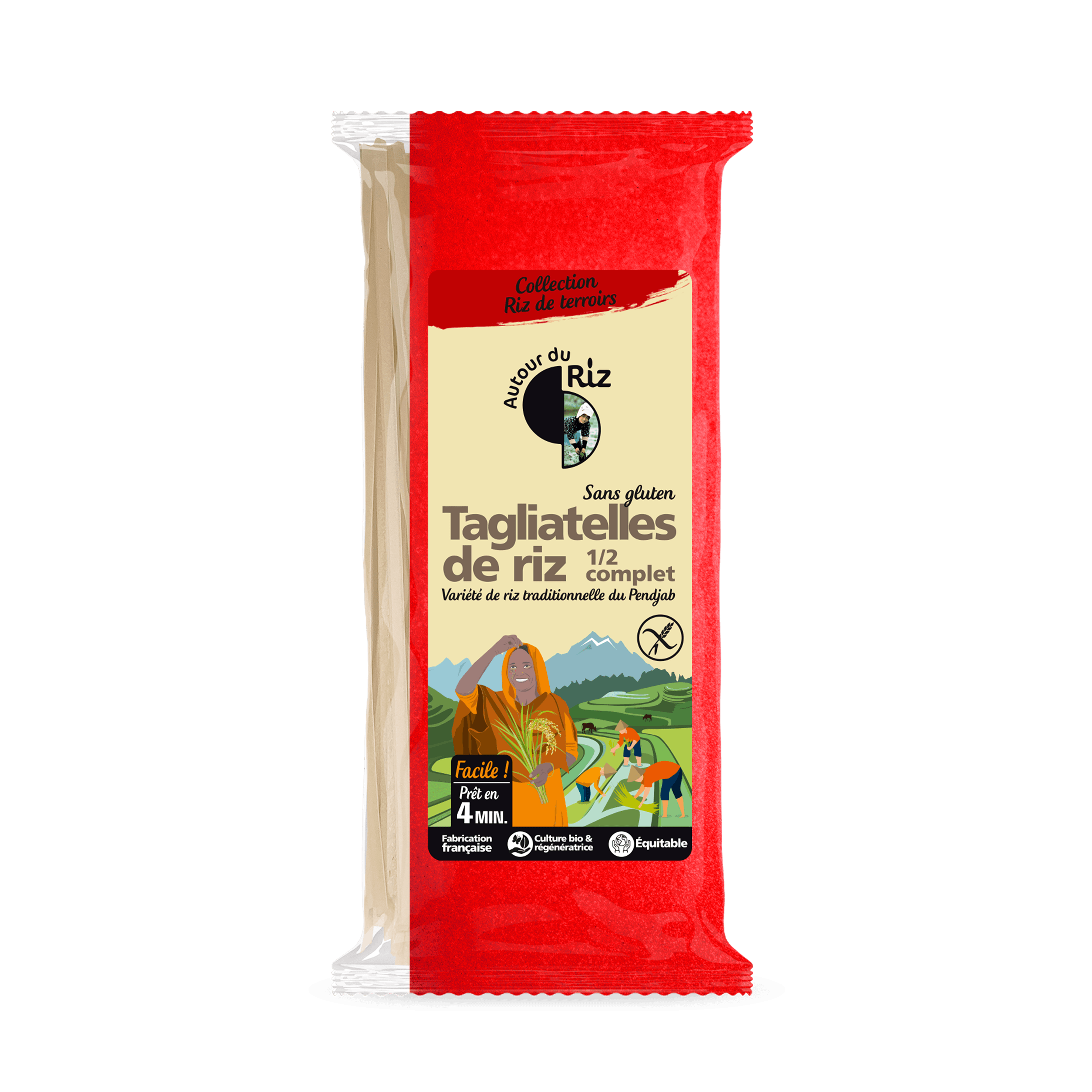 Thai Brown Rice Tagliatelle Organic 400g Autour du riz | -15% on Kazidomi