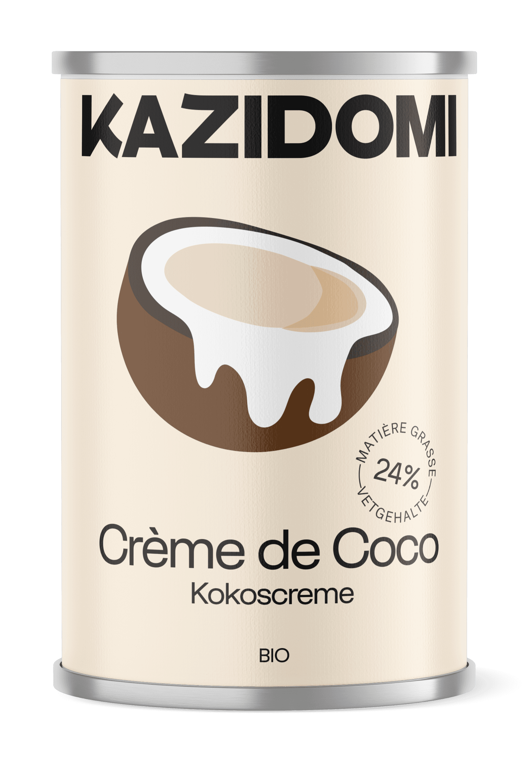 Crème Coco (24% de MG) Bio 400ml | -25% sur Kazidomi