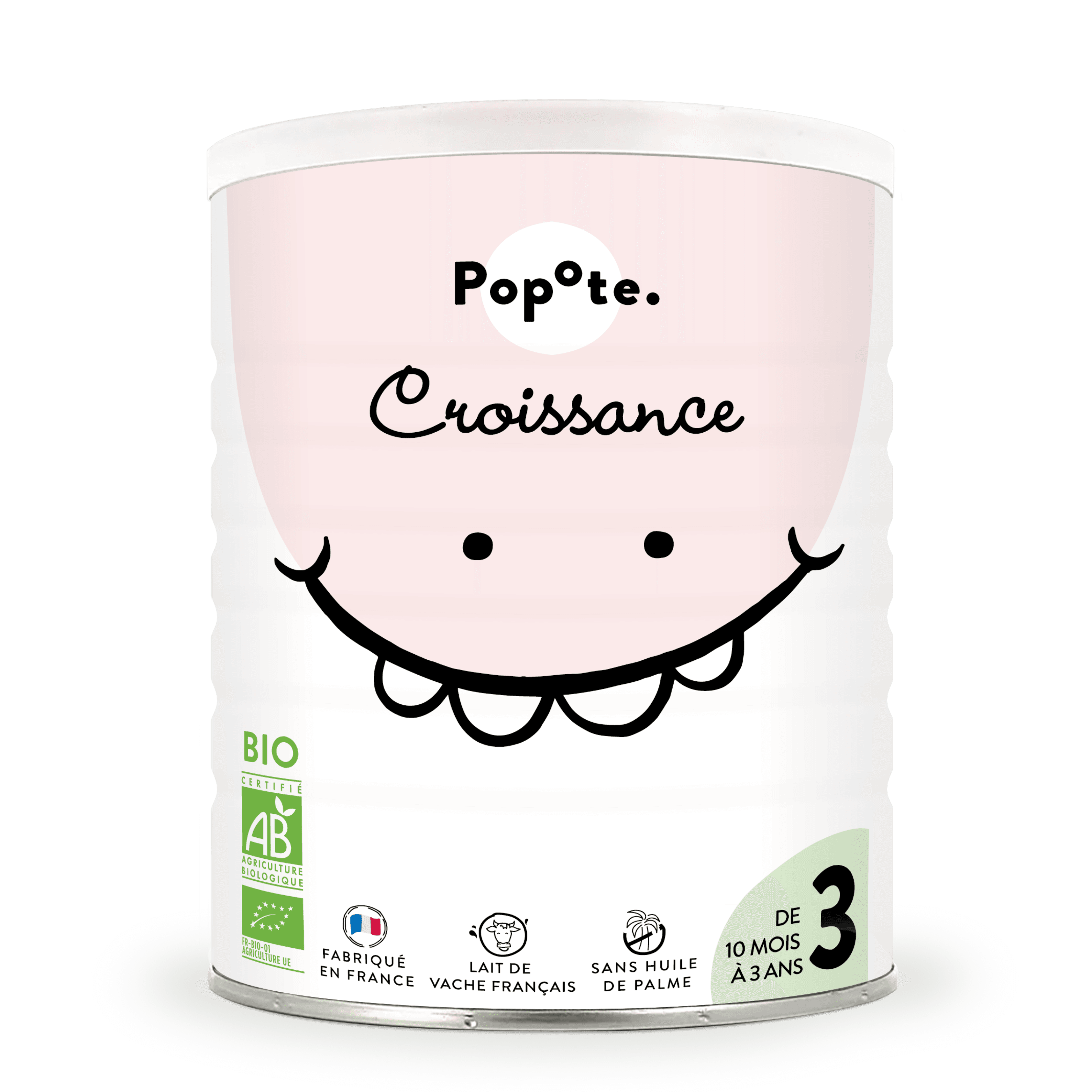 Growth Milk 3 Cow 12-36 months Organic 400g Popote | -10% on Kazidomi